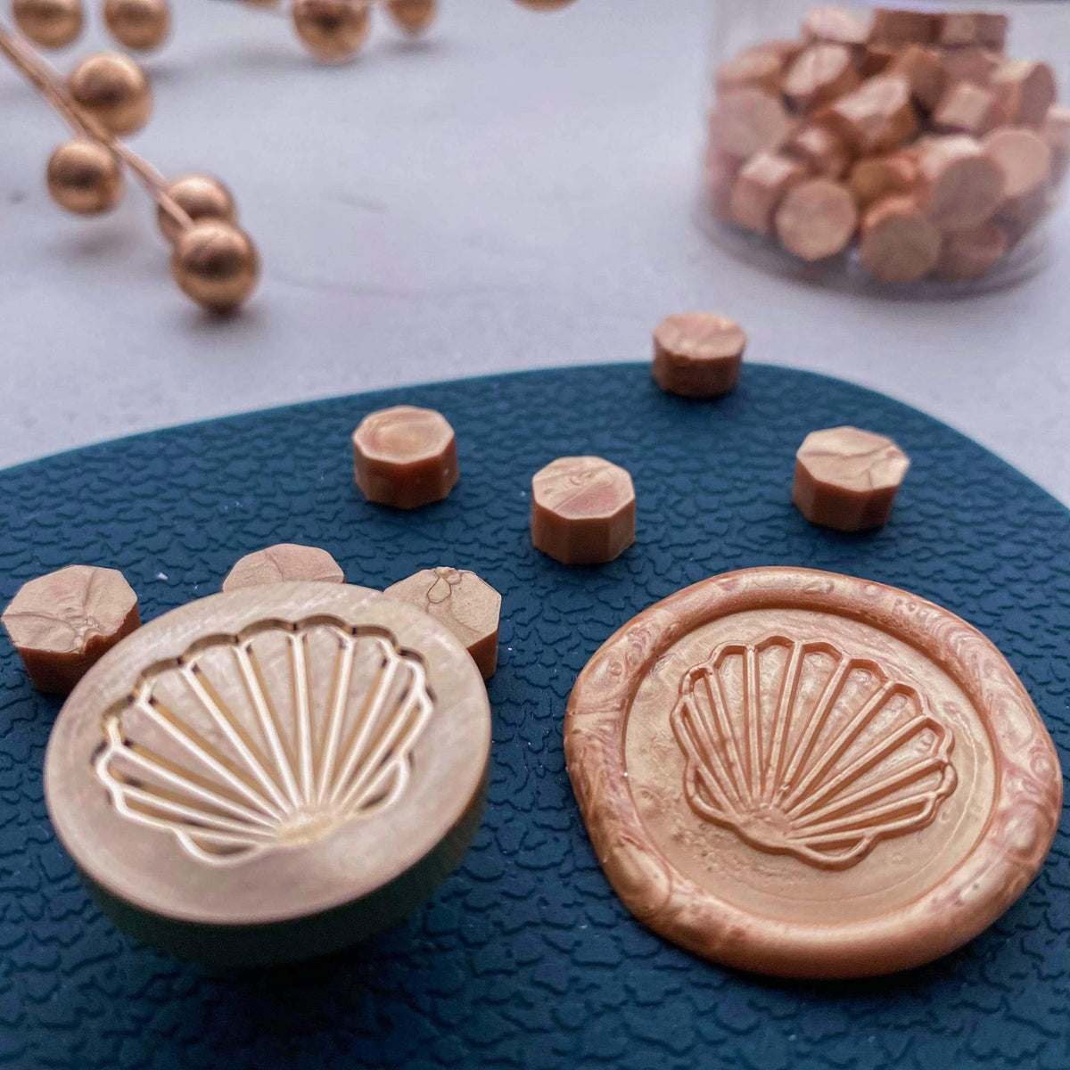 Seashell Stamp (25mm) – Signed and Sealed