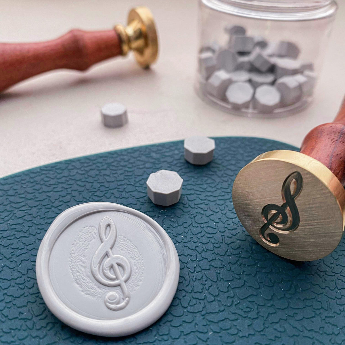 Treble Clef Stamp (25mm) – Signed and Sealed