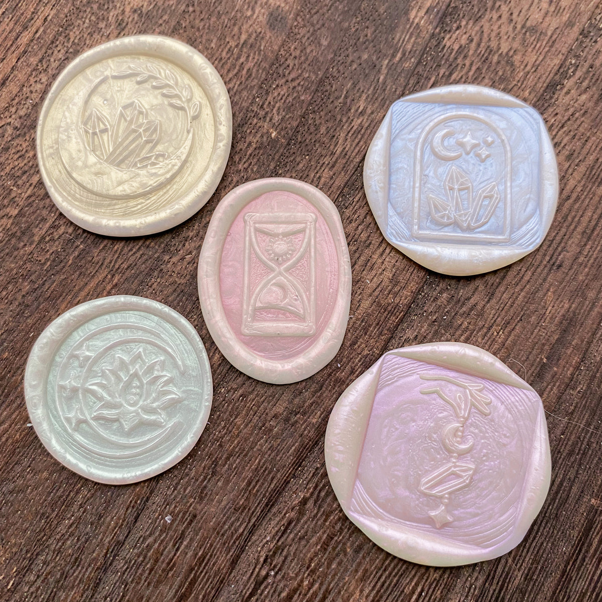 Iridescent Opal Ruby Wax Beads - Lunar Collection – Signed and Sealed